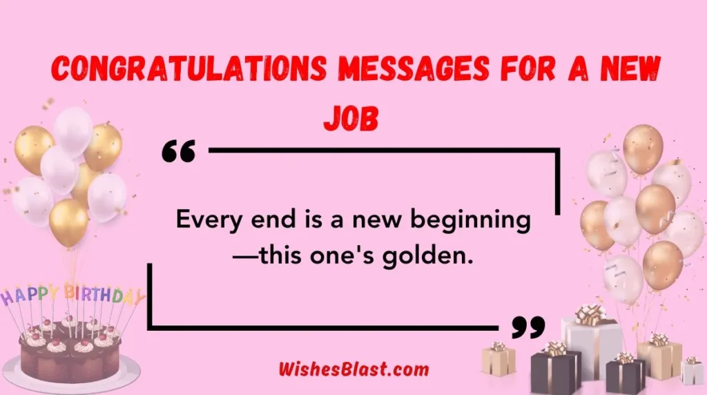 🌟 163+ New Job Messages for 2025 📨 | Wish Them Luck with Heartfelt ...