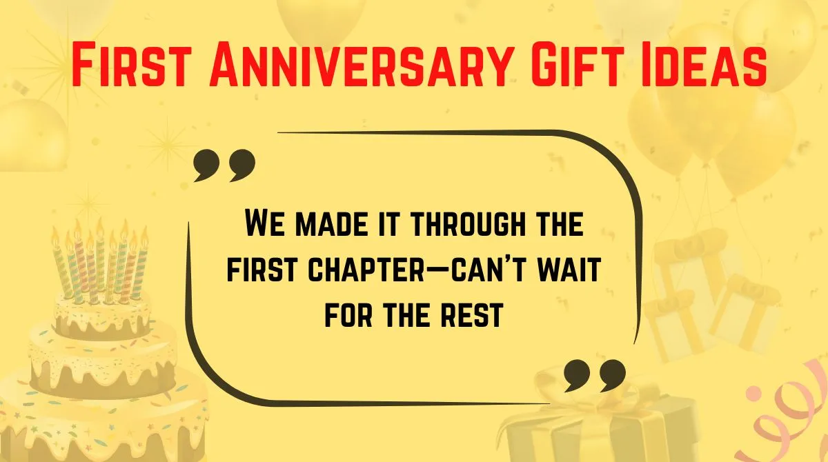 💝 183+ First Anniversary Gift Ideas – Romantic & Memorable Surprises ...
